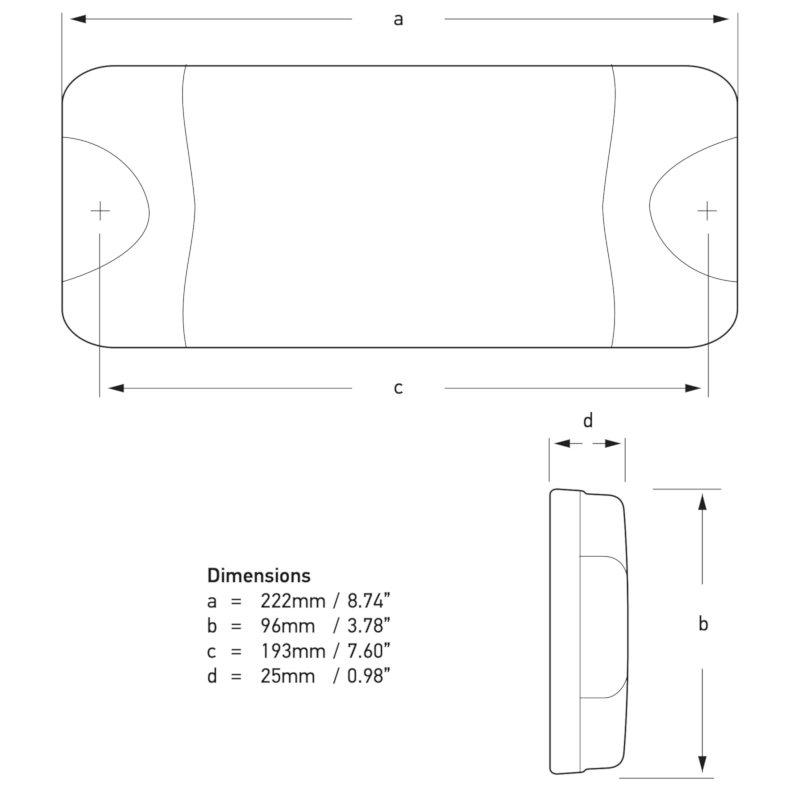 Hella DuraLED 50 LED White - 12/24V - Screw Mount - Blue Flood